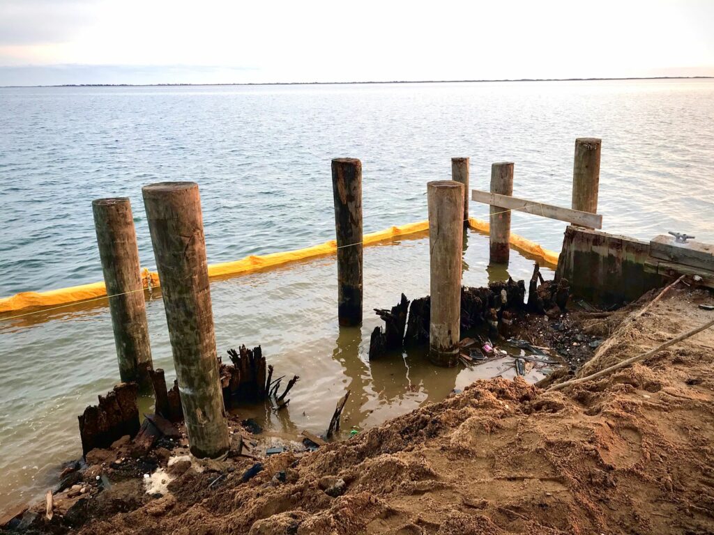 Bellport Dock Bulkhead Replacement Project - Progress as of January 30 ...